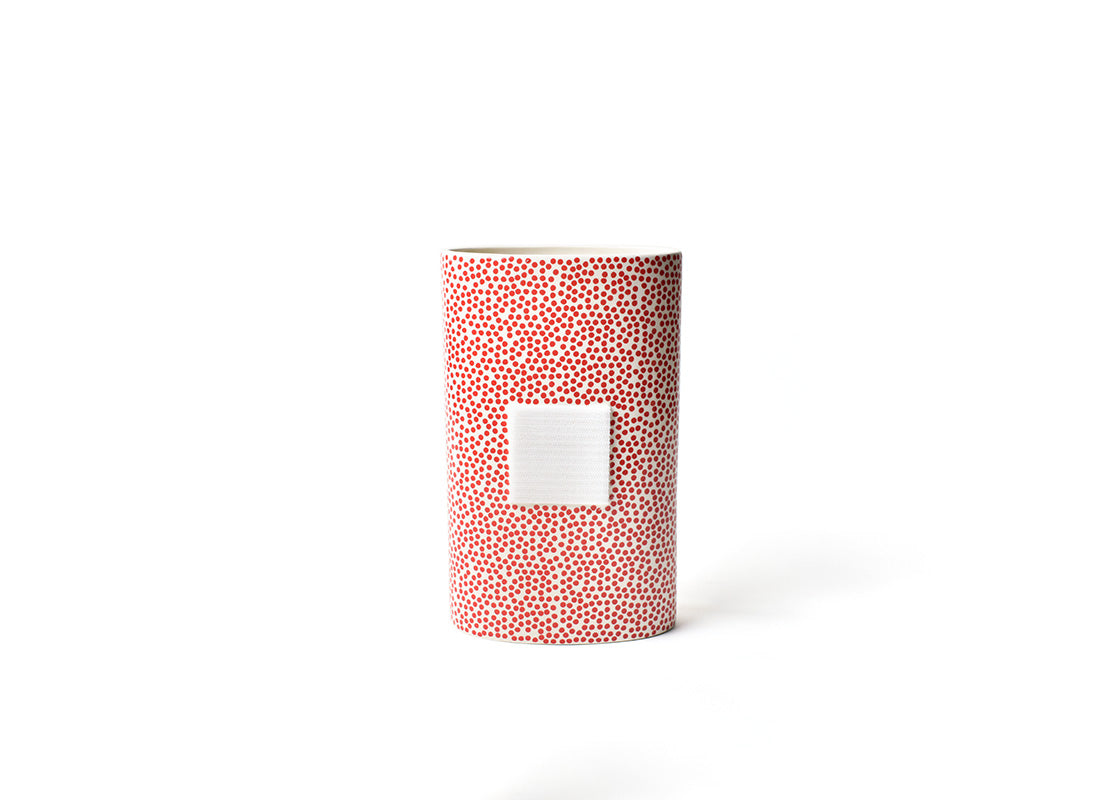 Red Small Dot Big Oval Vase - Happy Everything – Gaines Jewelers