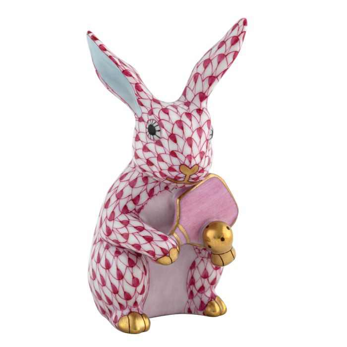 **Pickleball Bunny - Raspberry - Herend – Gaines Jewelers