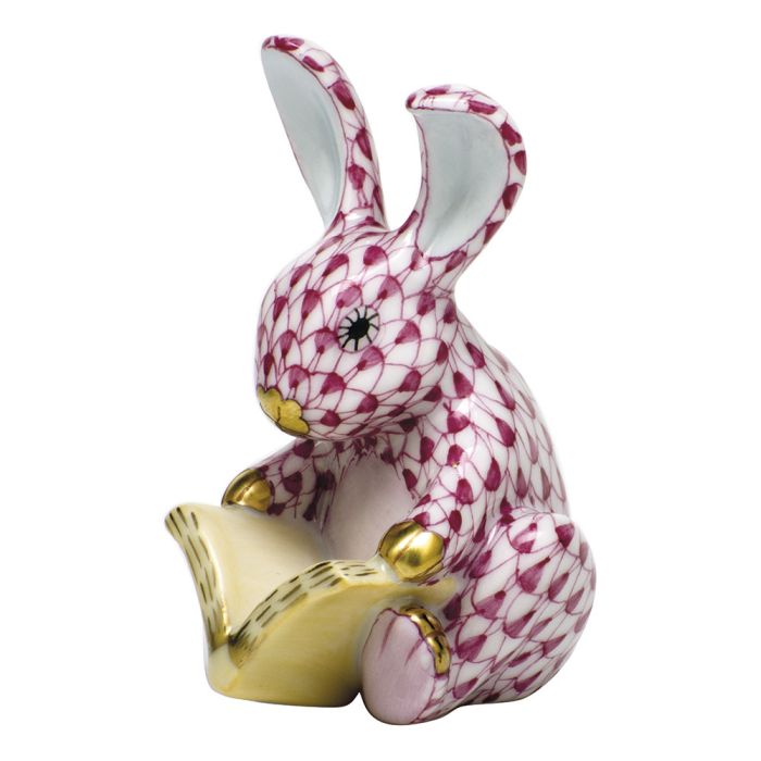**Storybook Bunny - Raspberry - Herend – Gaines Jewelers
